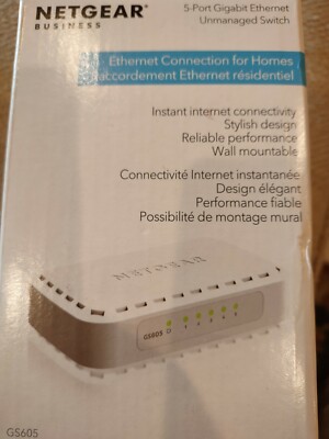 NETGEAR Business 5 Port Gigabit Ethernet Unmanaged Switch (GS605NA ...