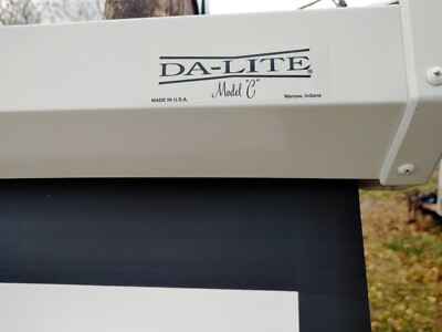 Da-Lite Model C Projector Screen: Manual Pull: 110" Wide: Used: Local ...