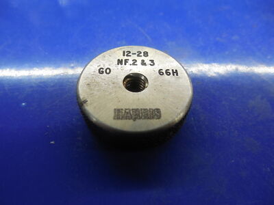 BUDGET 12 28 NF 2 & 3 SOLID THREAD RING GAGE #12 .216 12-28 NF-2 NF-3 ...