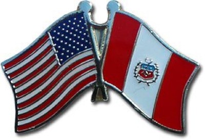USA - PERU FRIENDSHIP CROSSED FLAGS LAPEL PIN - NEW - COUNTRY PIN | eBay