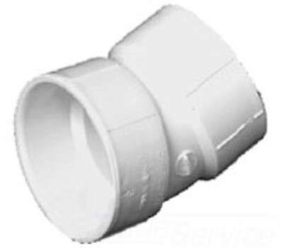 CHARLOTTE PIPE PVC003240800 2 in. Hub x Hub PVC DWV 22-1/2-Degree Bend ...