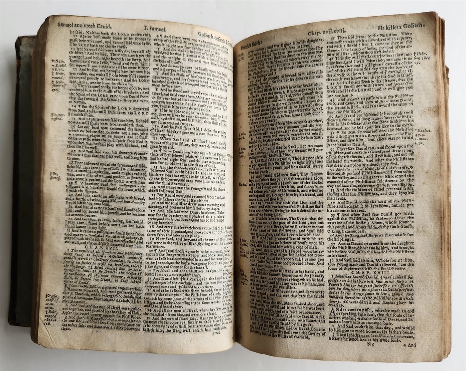 1634 BIBLE in ENGLISH King James antique ORIGINAL BINDING | eBay