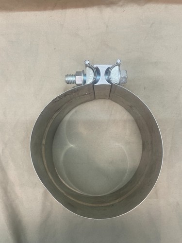 5" Inch Stainless Steel Band Step Exhaust Clamps for Catback Muffler ...