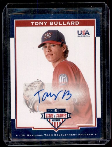 2017 PANINI STARS AND STRIPES 17U NATIONAL TEAM SIGNATURES TONY BULLARD ...