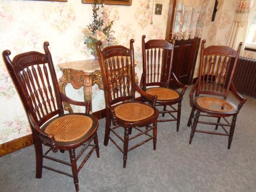 Antique Ash Mule Ear Chairs Set of four plus two free chairs | eBay