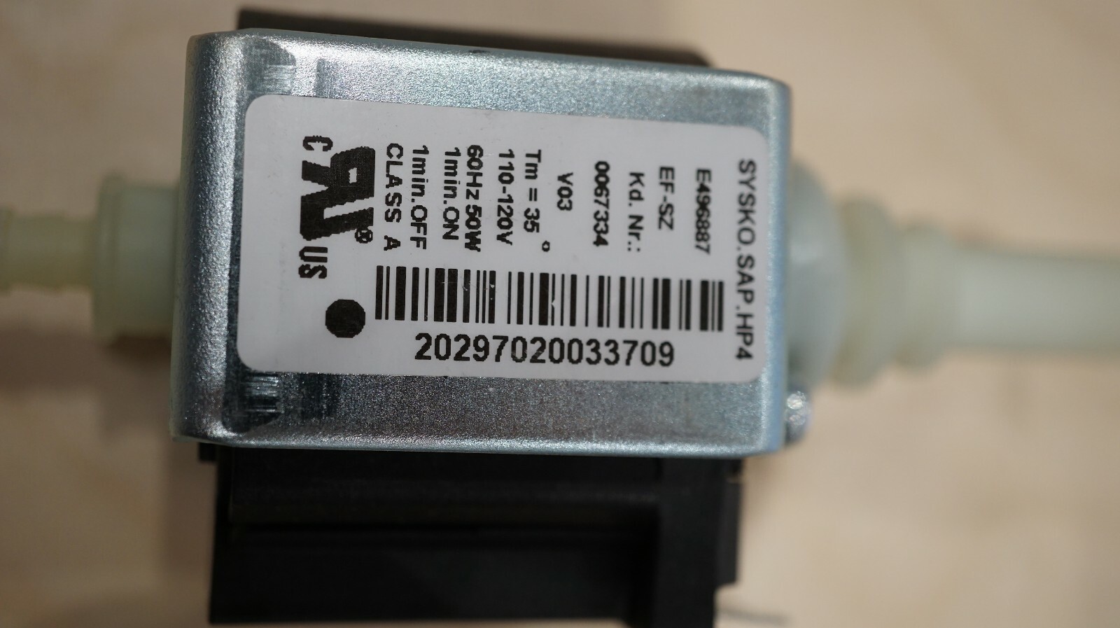 New Water Pump Sysko SAP HP4 110 V for Jura | eBay