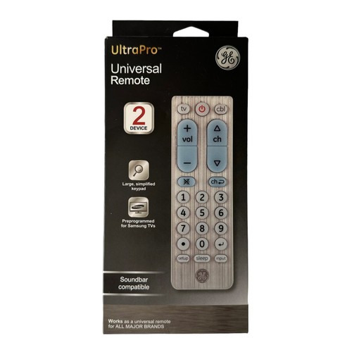 GE General Electric UltraPro Universal Remote Control 2 Device Simple ...