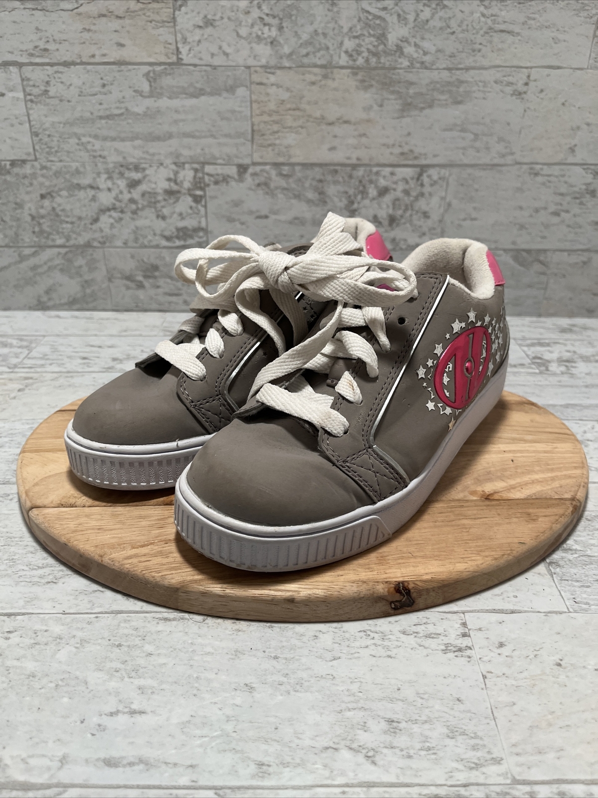 Heelys One Wheel Roller Skate Shoes Gray / Pink Youth Size 3 Girls ...