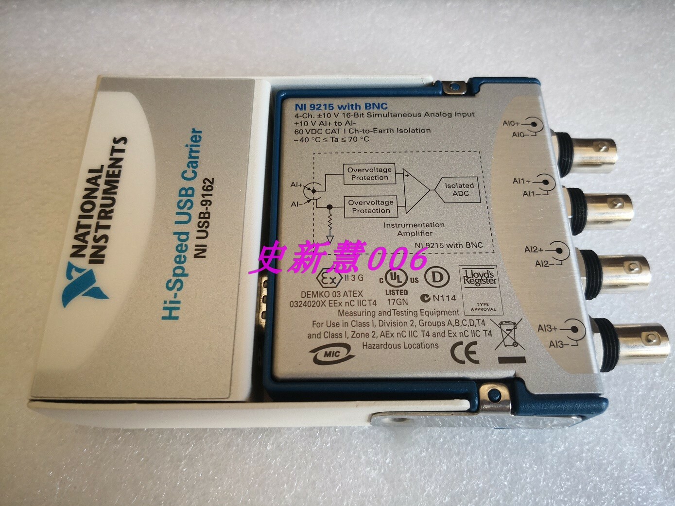 🆗 1pc for 100% test USB-9162+NI 9215 (BNC) (by Fedex or DHL 90days ...