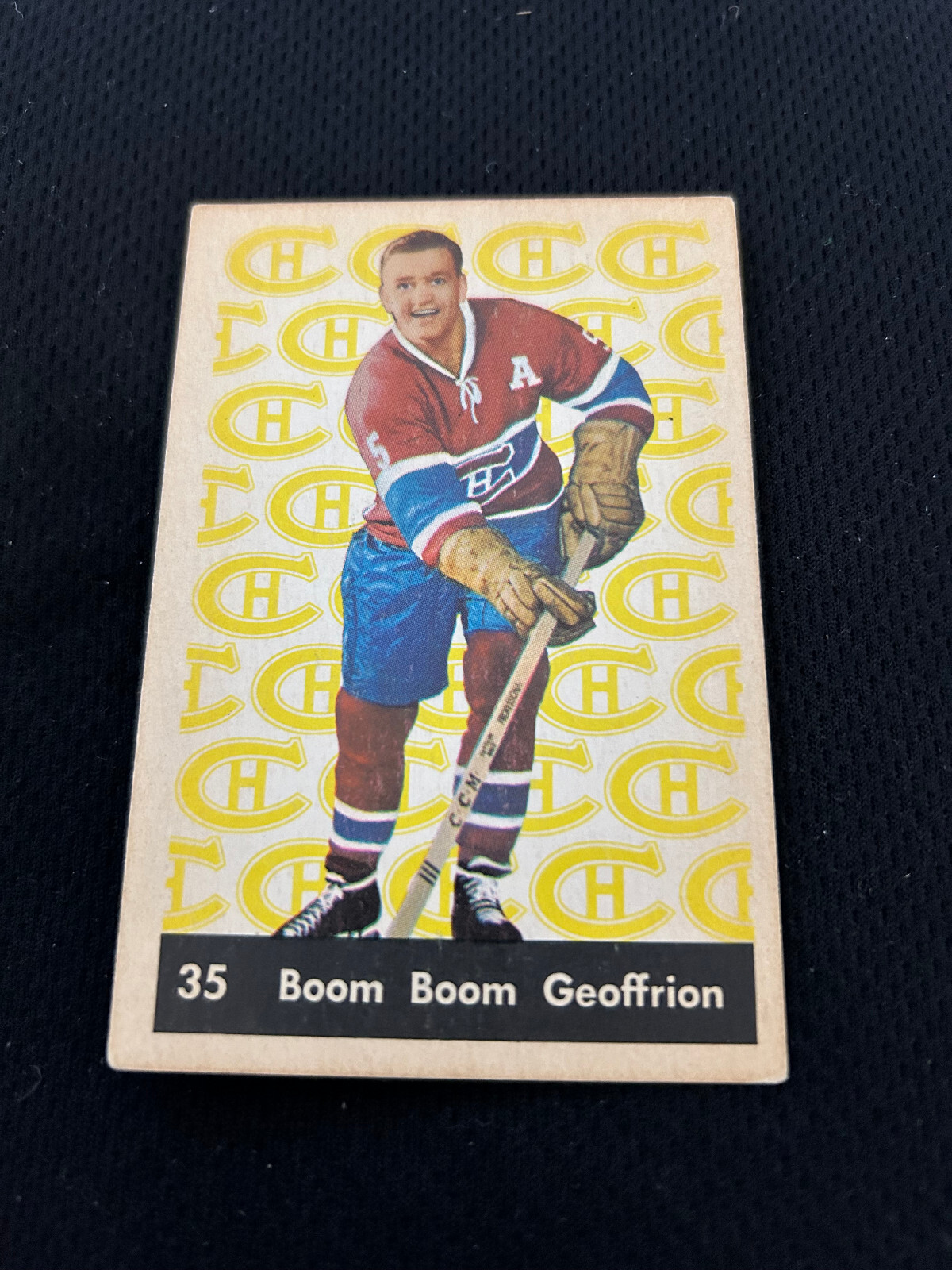 BOOM BOOM GEOFFRION 1961-62 PARKHURST MONTREAL CANADIENS #35 EX ICE ...