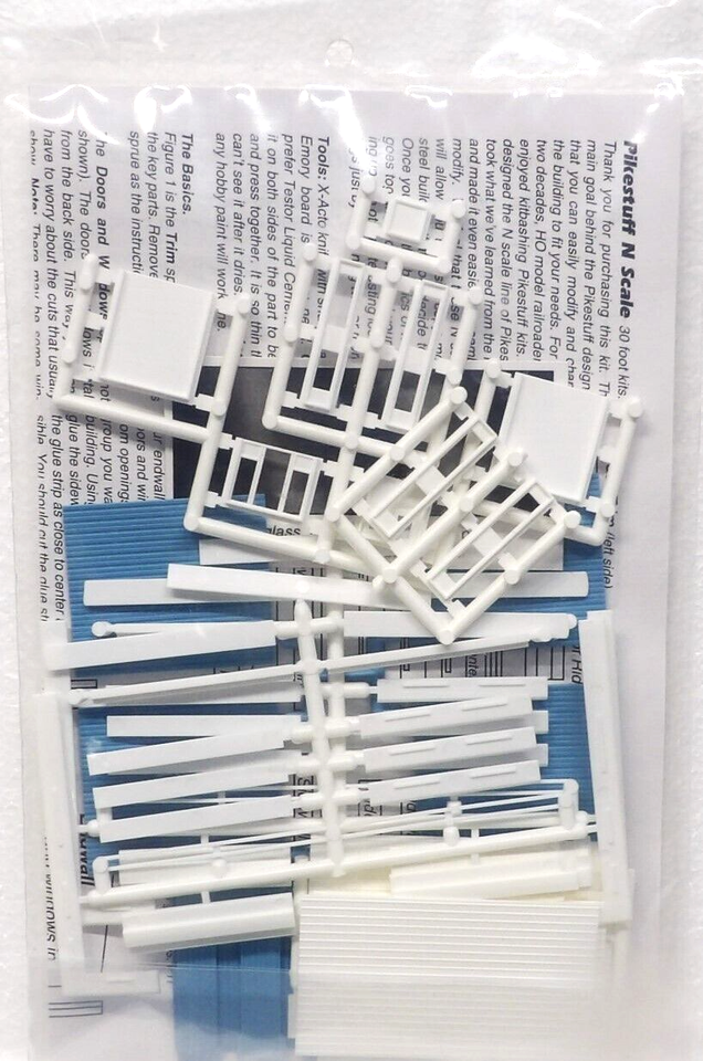 N Scale Pikestuff 541-8010 Blue 50' x 40' Two-Story Modern Office ...