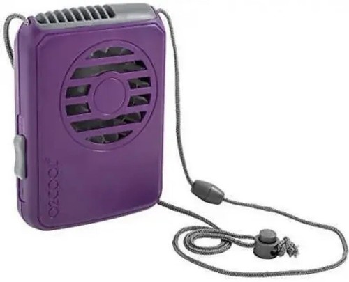 O2COOL Battery Powered Deluxe Necklace Fan For Personal Cooling With ...