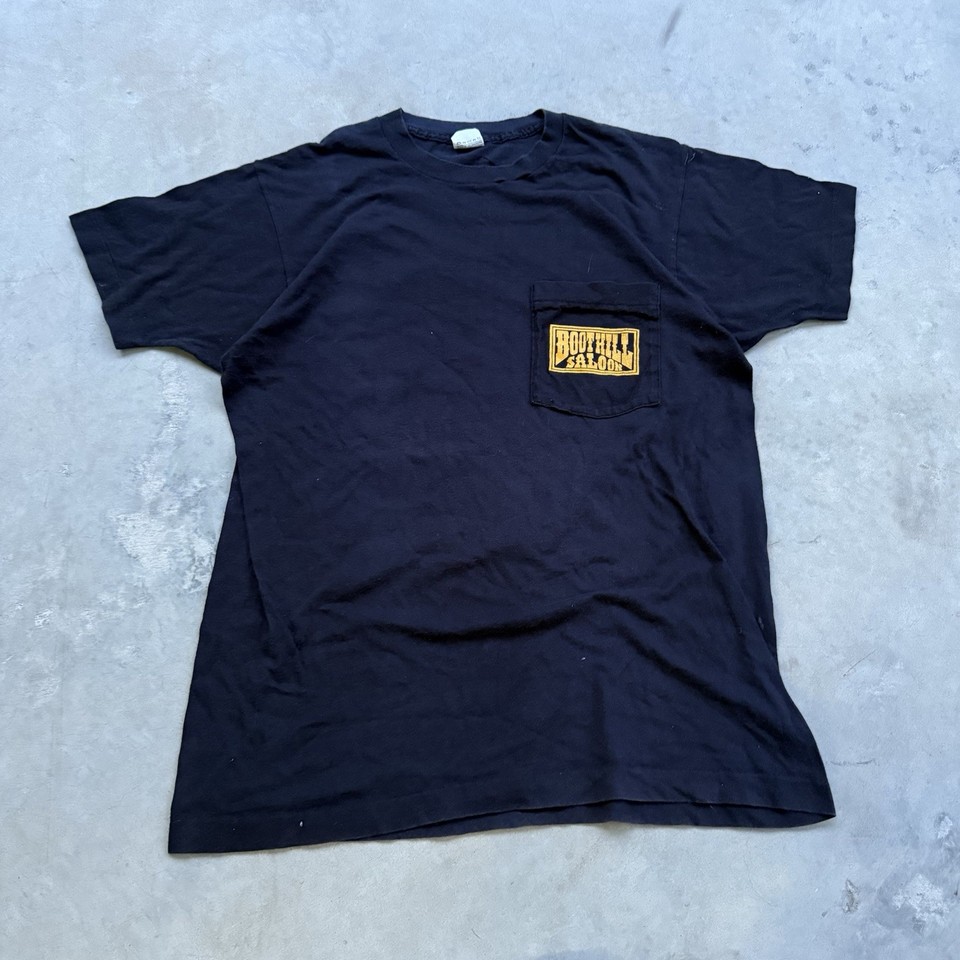 Vintage 90s 1990 Boot Hill Saloon Biker Bar Shirt Size Large Selvedge ...