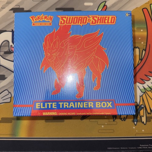 Sword and Shield Base Set ETB Elite Trainer Box Zamazenta Pokemon TCG ...