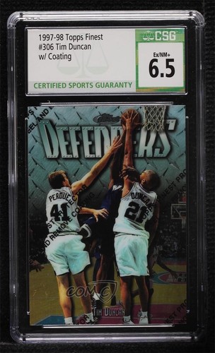 1997-98 Topps Finest - Uncommon - Silver Tim Duncan #306 (RC) for sale ...