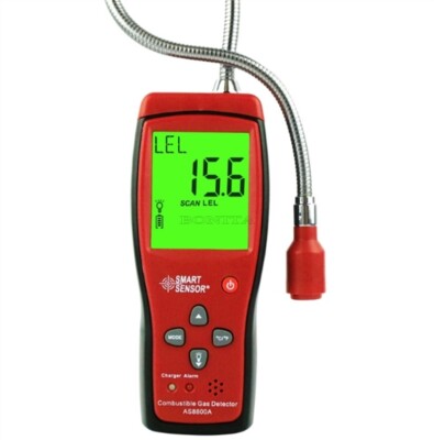 Smart Sensor AS8800A Combustible Gas Leak Detector Lcd Lel Gas Monitor ...