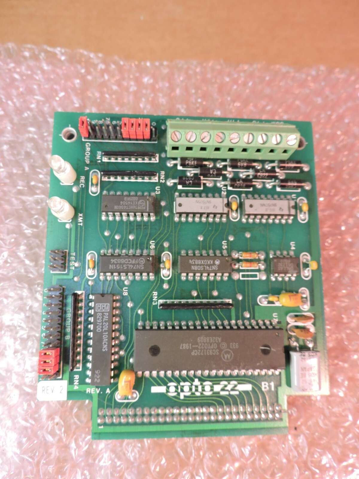 Opto 22 B1 Rev 2 16-Channel Digital Optomux Brain Board for Serial ...