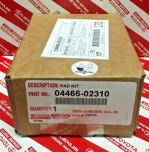 2008-2019 TOYOTA COROLLA REAR BRAKE PADS GENUINE OEM (FAST SHIP) 04466 ...