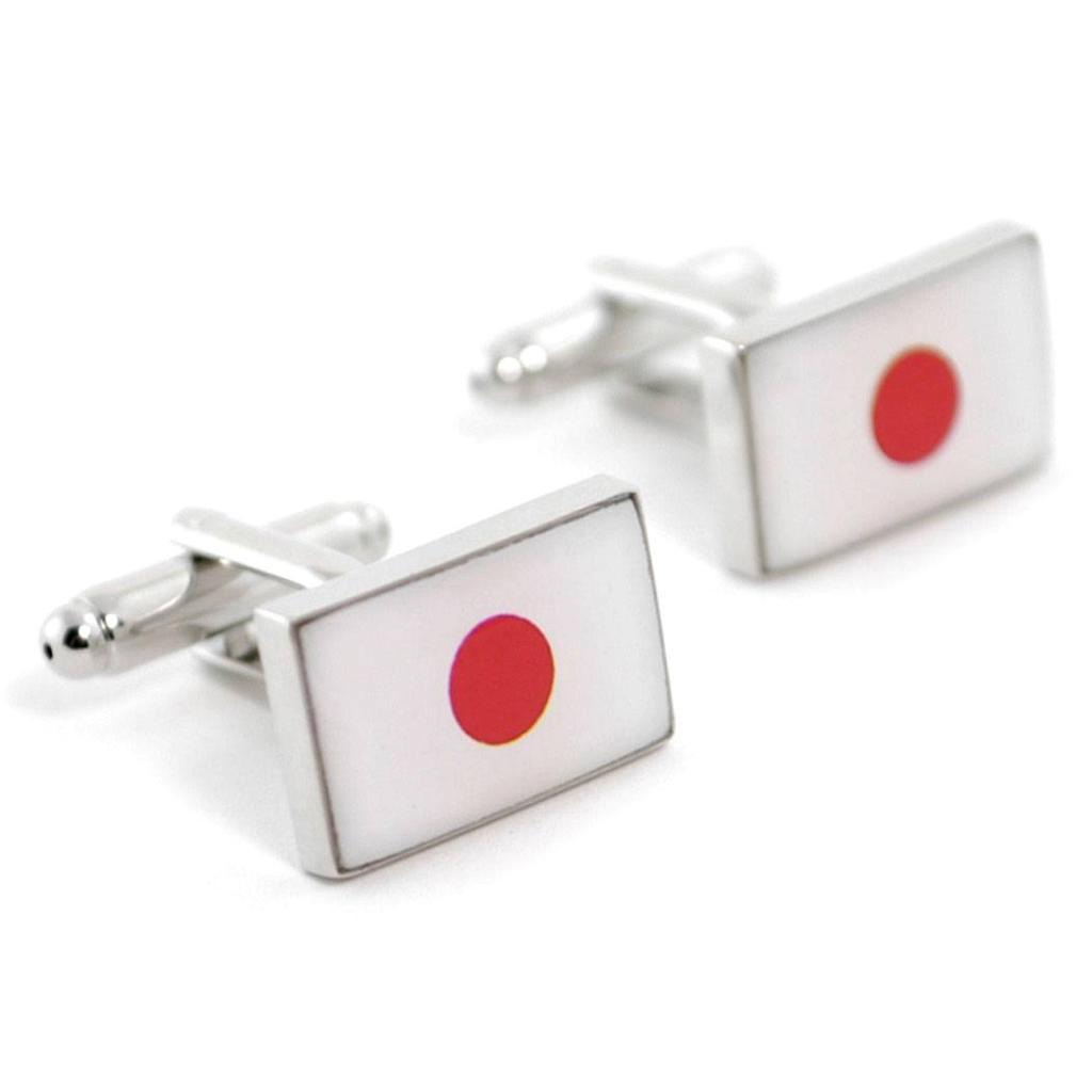 JAPAN FLAG CUFFLINKS PAIR High Quality NEW w GIFT BAG World Japanese ...