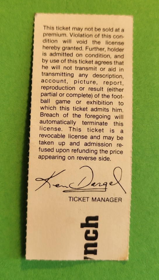 1986 Giants Vs 49ers Football Ticket Stub 12/1/86 Jerry Rice 2 ...