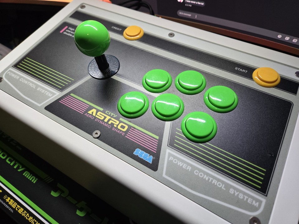 Sega Astro City Mini Arcade Stick Controller With Original Box US ...