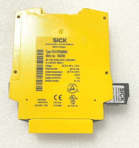 NEW FX3-CPU000000 Sick Safety Main Module 1043783 Flexi Soft V1.11.0#YC ...