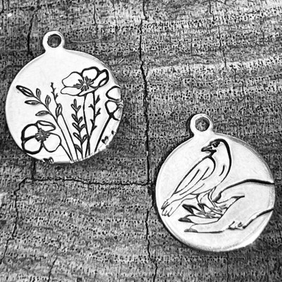 Hand Stamped Charm | eBay