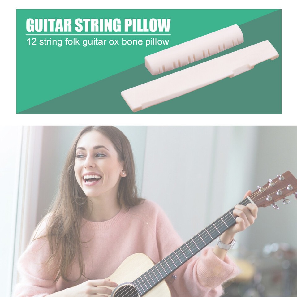 12 Strings Acoustic Guitar Cattle Bone Bridge Saddle Nut Musical ...