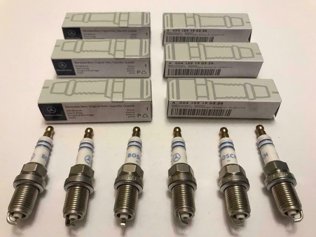 Mercedes-Benz 16 Piece Spark Plug Set - BOSCH - 0242230500, FR8DPP33 ...