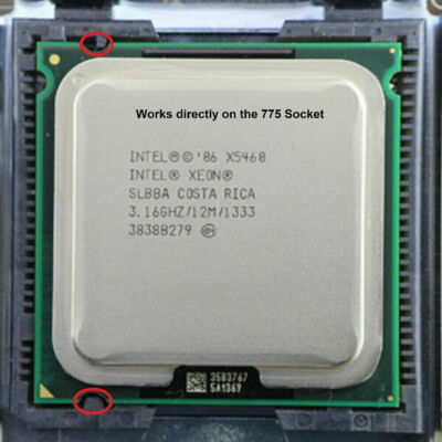 Intel Xeon X5355 X5460 X5365 X5450 X5470 X5472 X5482 LGA 775 CPU ...
