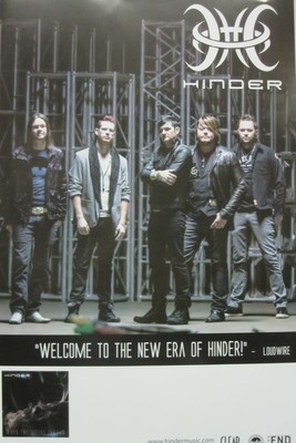 HINDER 2015 when the smoke clears promotional poster Flawless New Old ...