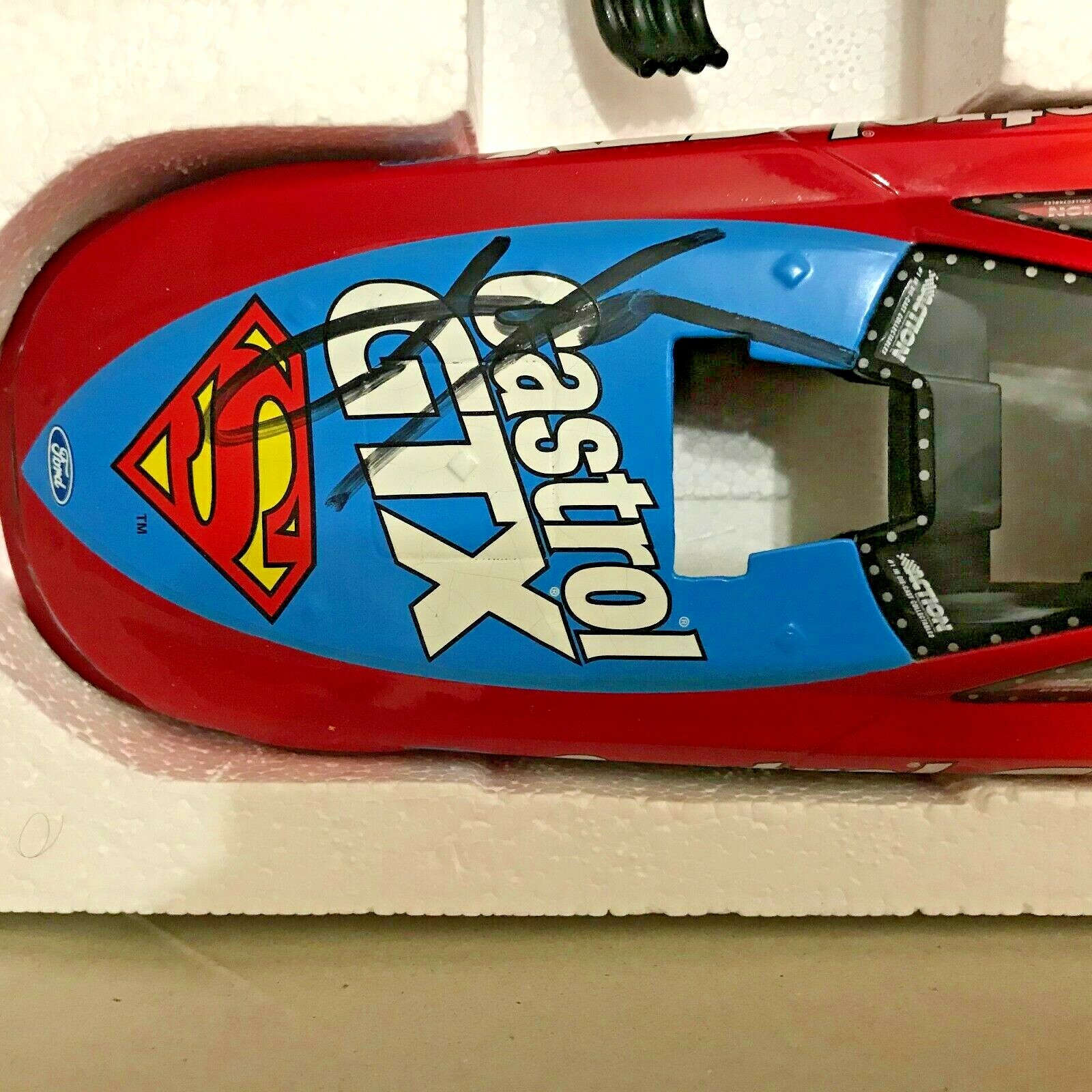 John Force Castrol SUPERMAN 1/24 Mustang Funny Car Action 1999 HAND ...