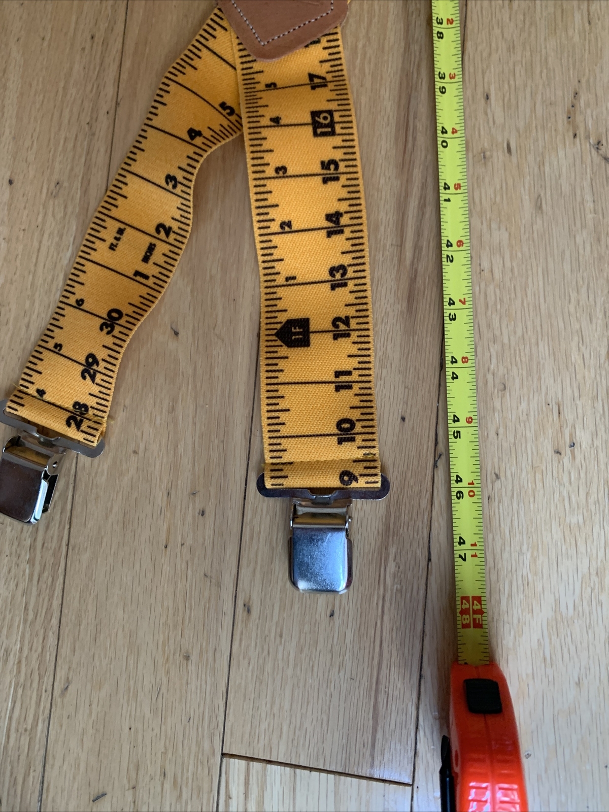 Suspenders Liar’s Brand Portable Measuring Tape Ruler Vintage The Boss ...
