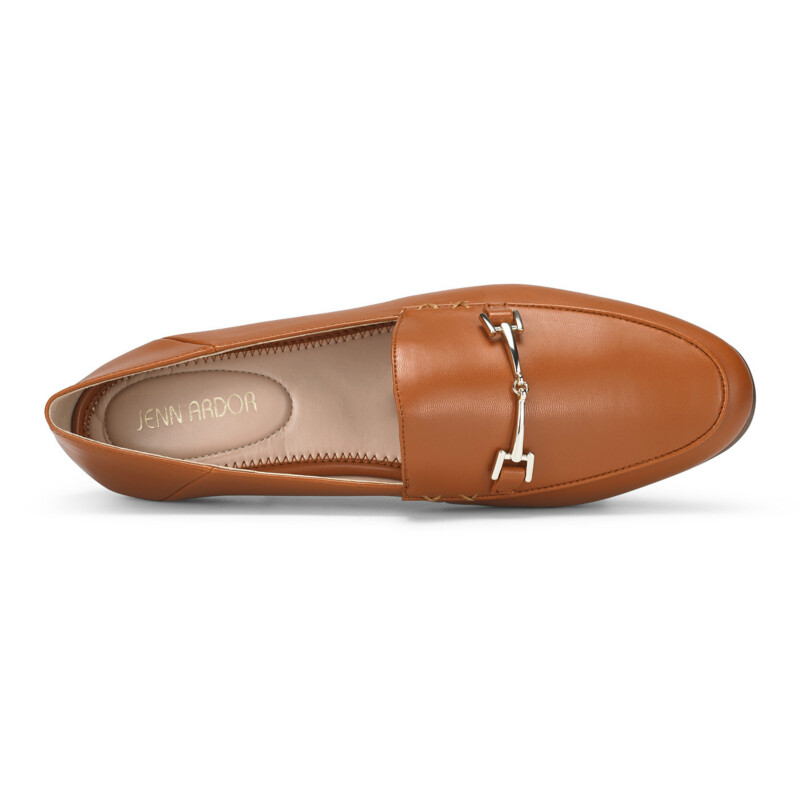 Womens Leather Penny Loafers Fashion Slip on Driving Flats Casual ...