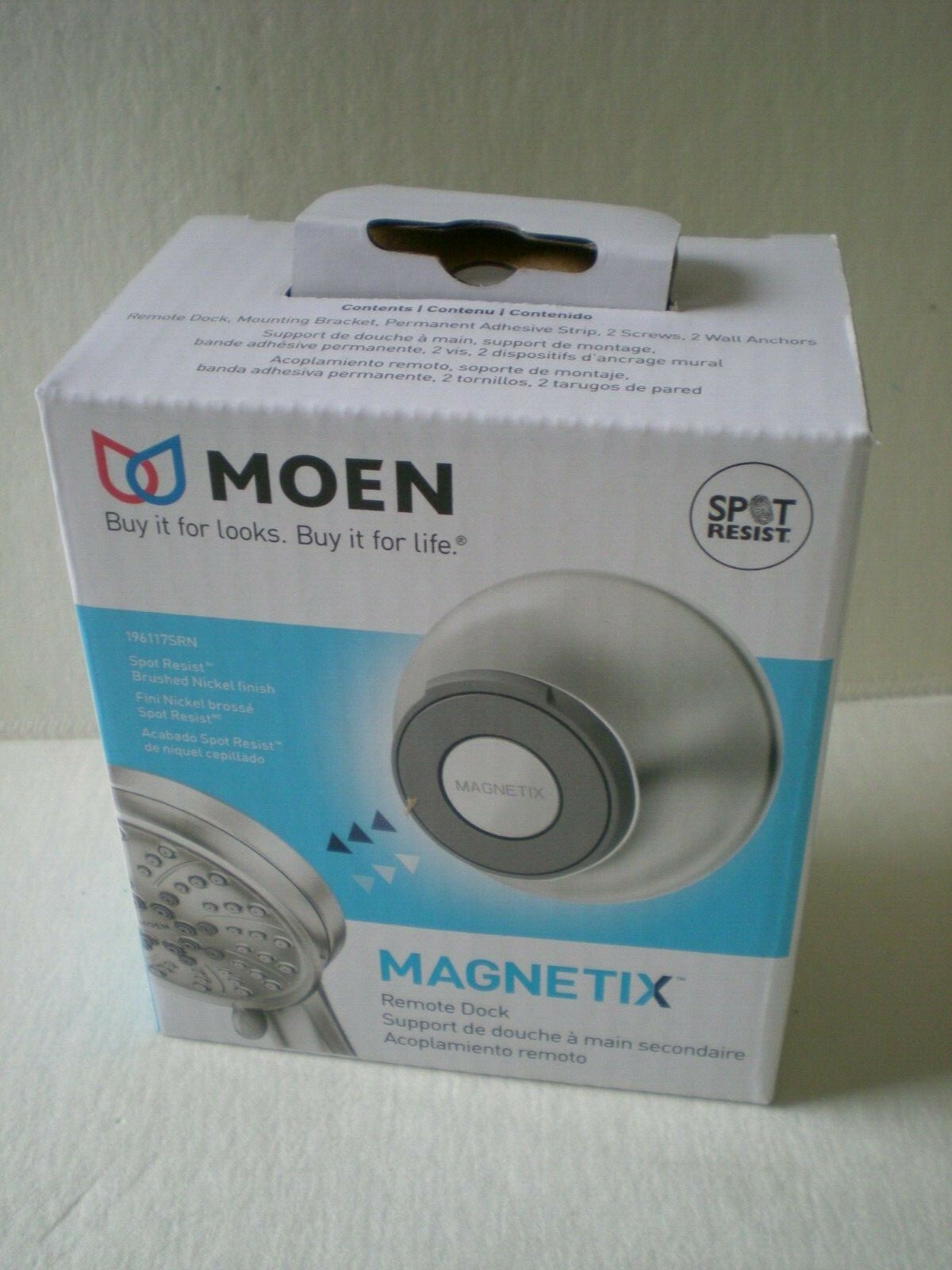 MOEN Magnetix Remote Cradle for Handheld Shower in Spot Resist Brushed ...