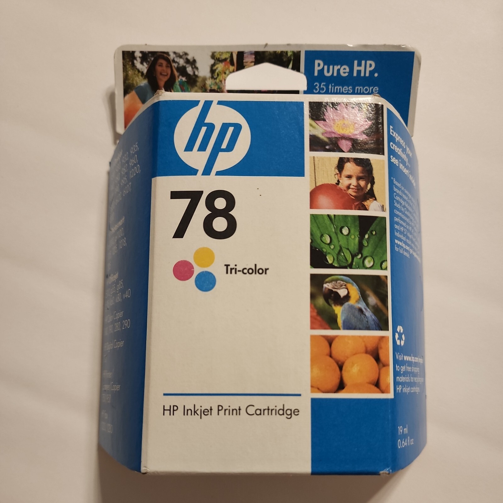 HP 78 Tri-Color Printer Ink Cartridge Sealed Genuine OEM New Expiration ...