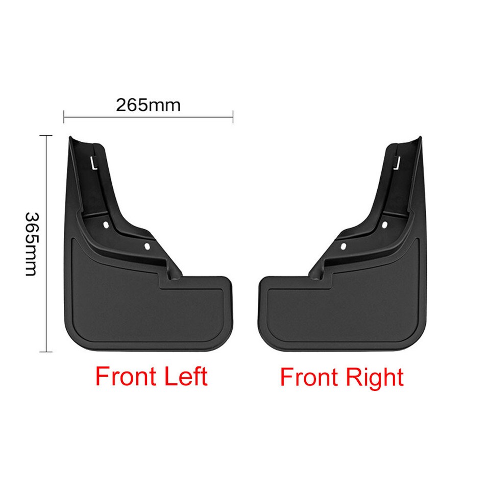 4x Front Rear Mud Flaps Splash Guards For 2021-2024 Ford F-150 ...