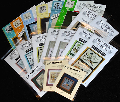 BRITTERCUP DESIGNS Counted Cross Stitch Patterns or JABC Buttons You ...
