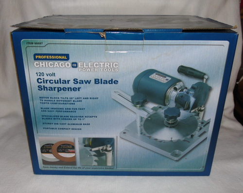 Chicago Electric 120 Volt Circular Saw Blade Sharpener Item 96687 New ...