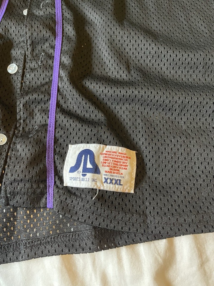 VINTAGE LSU TIGERS 80s 90s Sports Belle Baseball Jersey 3XL Black | eBay