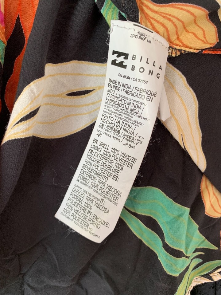 Billabong maxi dress M VGC layered tiered beach summer floral pattern ...