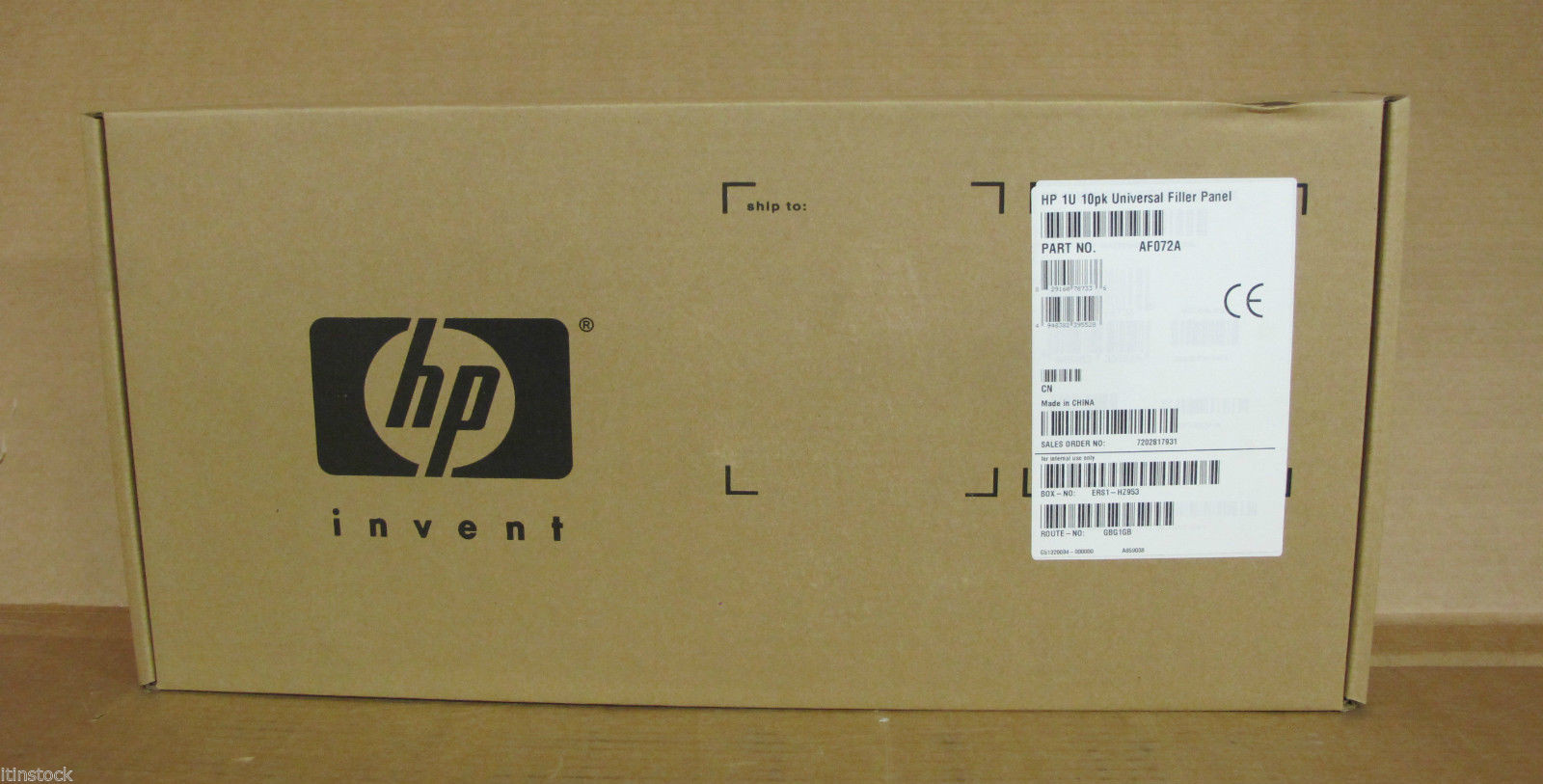 New HP 10PK Blanking Panel Kit 1U Universal Filler Panel Kit P/N ...