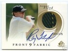 Raymond Floyd signed autograph 2002 SP Front 9 Fabric worn shirt patch ...