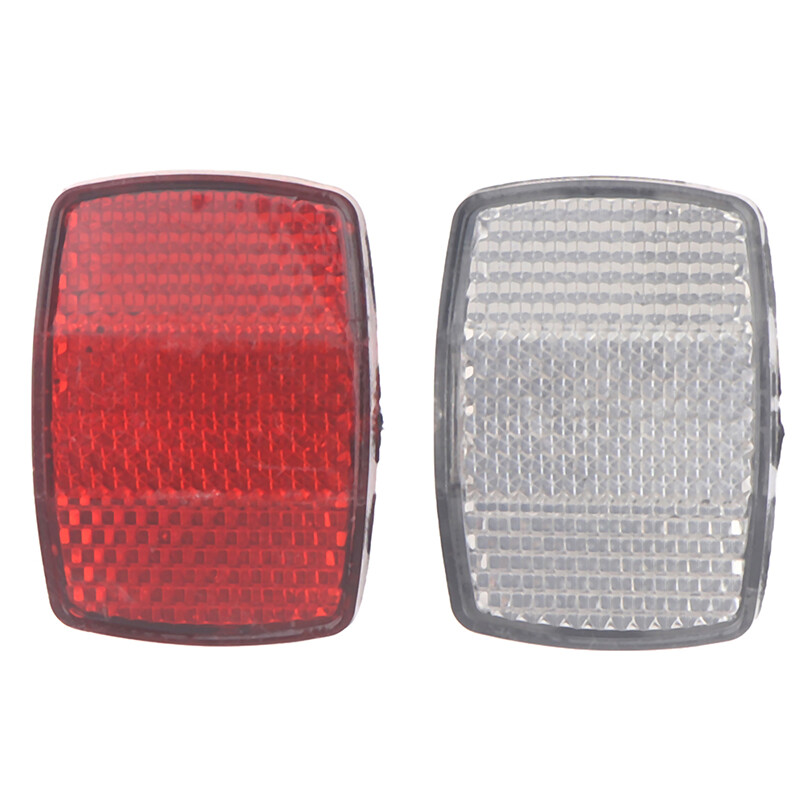 Bicycle Plastic Reflector Tail Light Reflector Front And Rear Warning ...