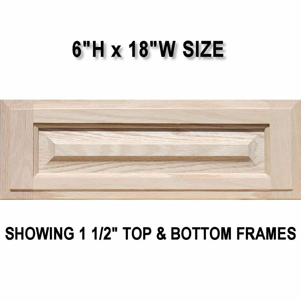 Unfinished Oak Square Raised Panel Drawer Fronts | eBay