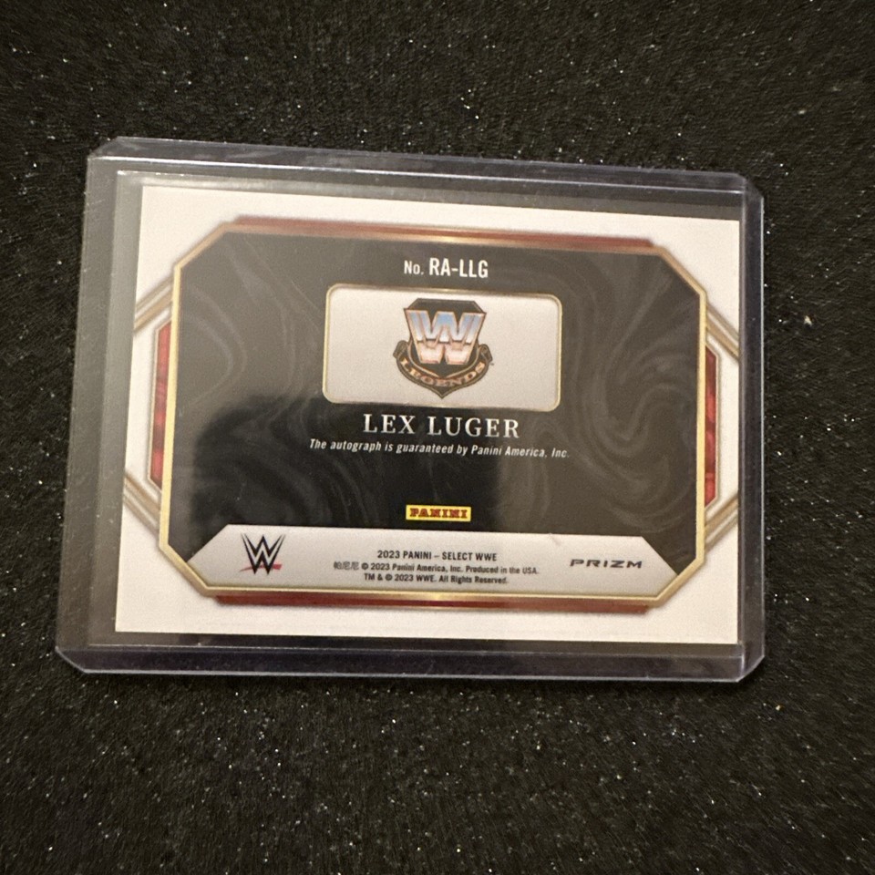 LEX LUGER 2023 Panini Select RINGSIDE ACTION WWE RED Wave Prizm HOF ...
