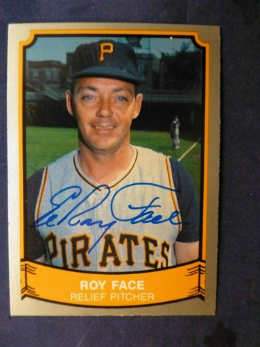 Elroy Face Signed Pacific 1989 Baseball Card with COA | eBay