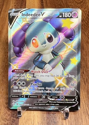 Indeedee V SV114/SV122 Shining Fates Holo Ultra Rare Pokemon Card NM | eBay