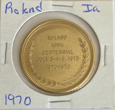 Iowa Centennial Token - Roland ,IA - 1870-1970-Norwegian Heritage | eBay