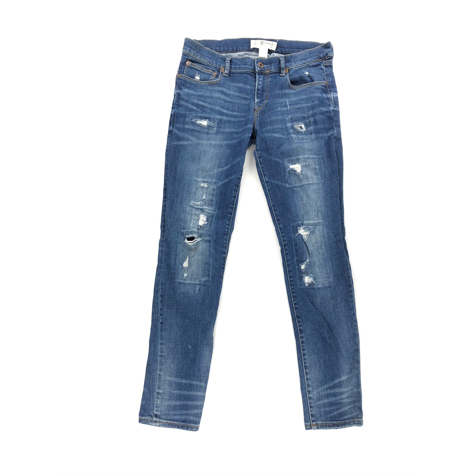 Rugby Ralph Lauren Blue Denim Skinny Jeans Size 30x29… - Gem